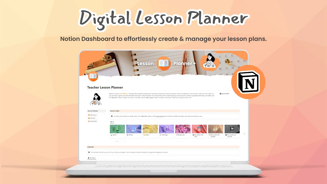 Lesson Planner - Notionland Template Gallery